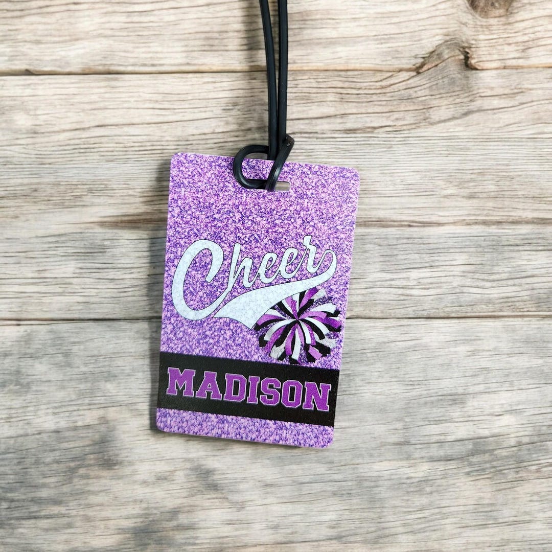 Personalized Cheerleading Sports Bag Tags | Equipment Bag Tag | Cheer ...