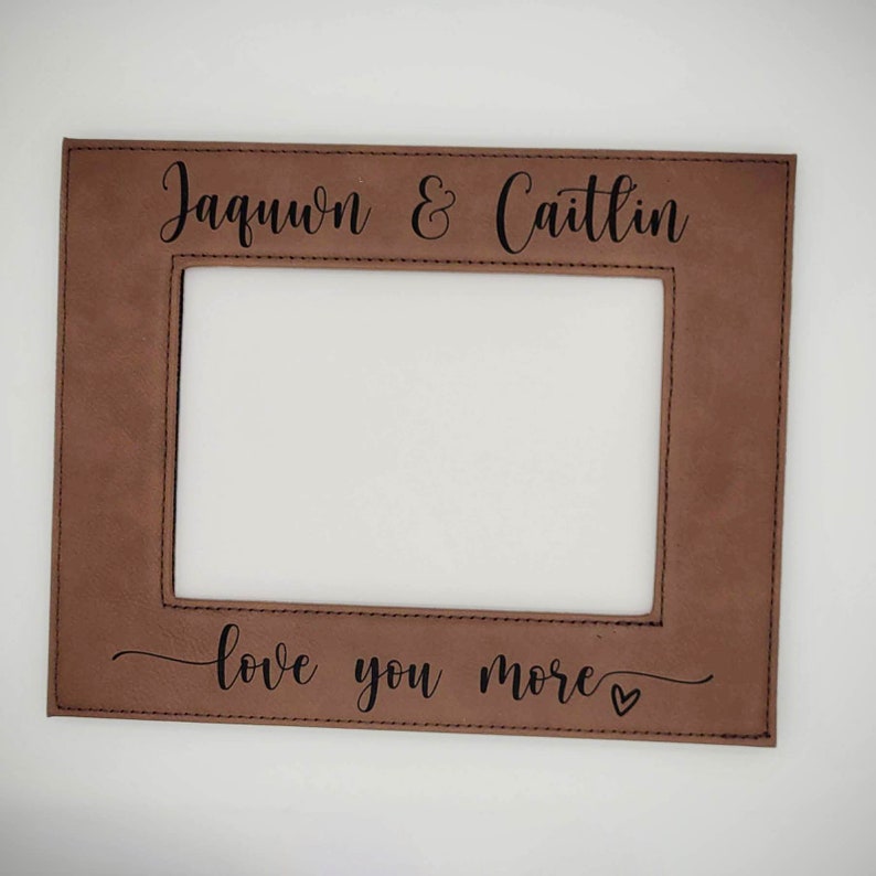 Love You More Engraved Picture Frame | Personalized Photo Frame ...