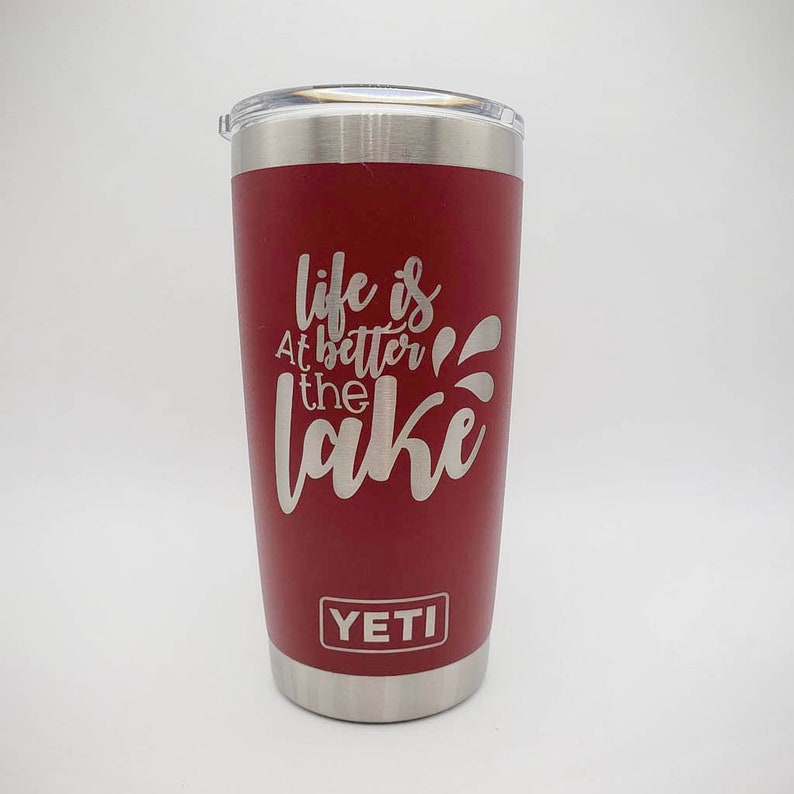 Life is Better at the Lake Engraved YETI Rambler Tumbler - Etsy
