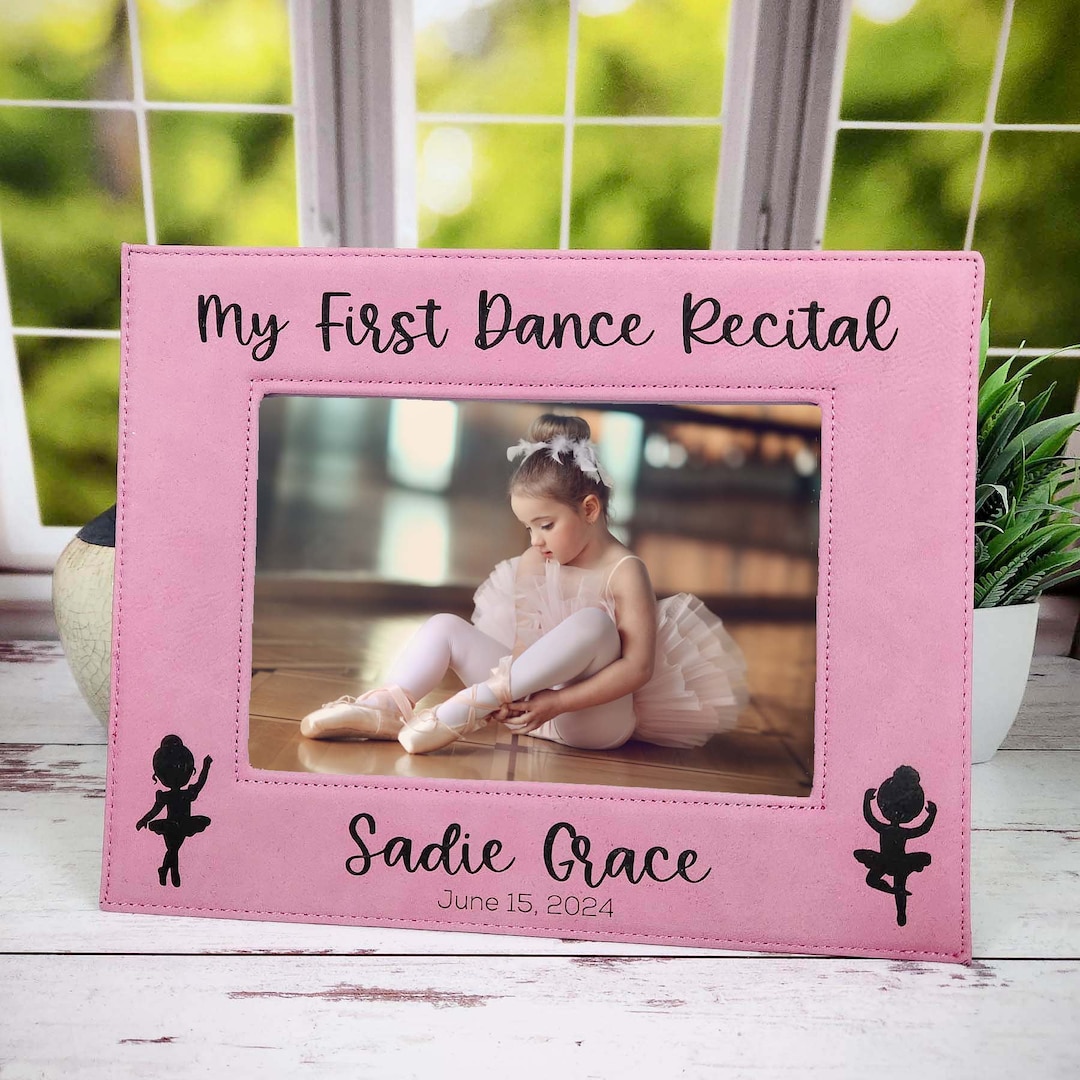 My First Dance Recital Custom Engraved Picture Frame | Personalized ...