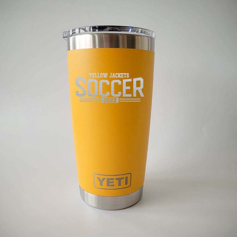 Soccer School Mascot Laser Engraved YETI Rambler Tumbler - Etsy