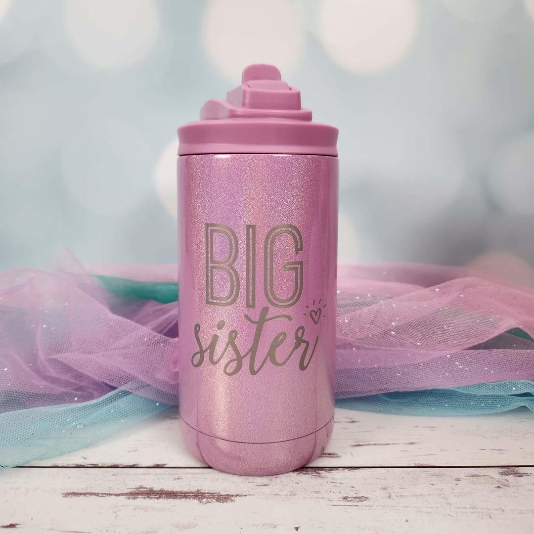 Big Sister Engraved Water Bottle | Personalized for Kids | Stainless ...