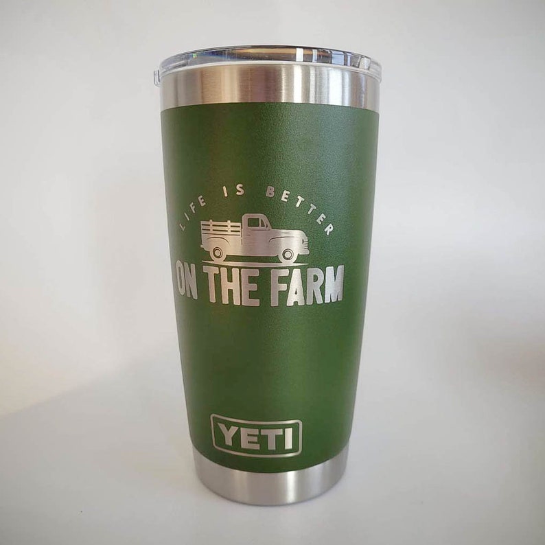 Life is Better on the Farm Engraved Farm Living YETI Rambler | Etsy