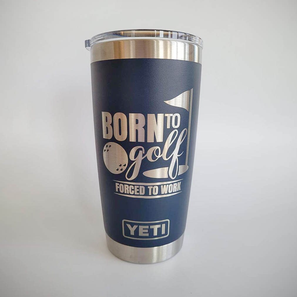 Born to Golf Engraved YETI Rambler Tumbler Engraved Travel | Etsy