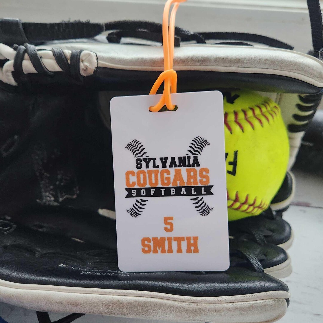 Personalized Softball Team Sports Bag Tags | Equipment Bag Tag ...