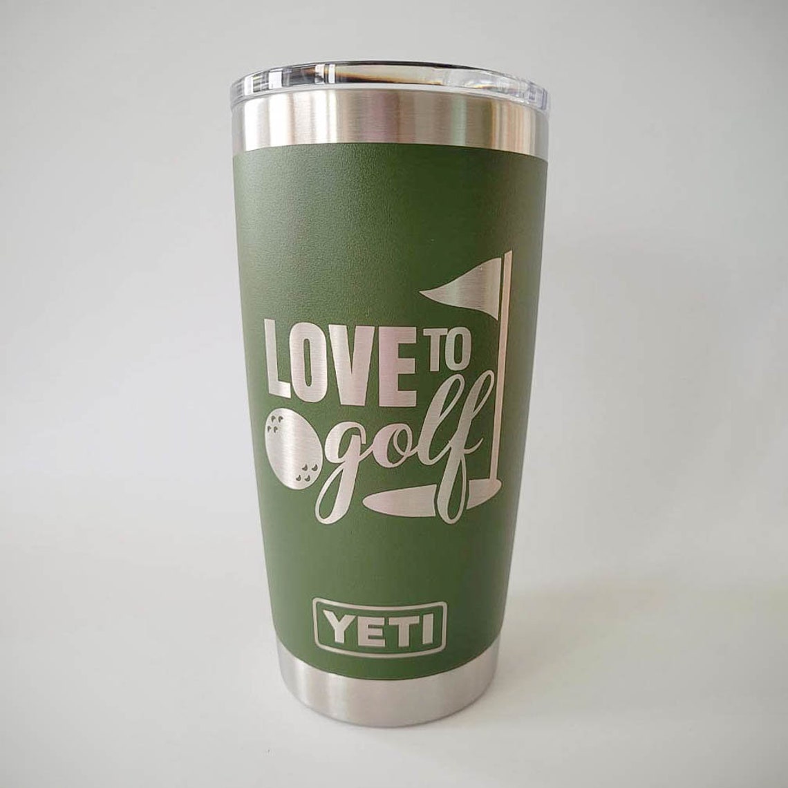 Love to Golf Engraved YETI Rambler Tumbler Engraved Travel - Etsy