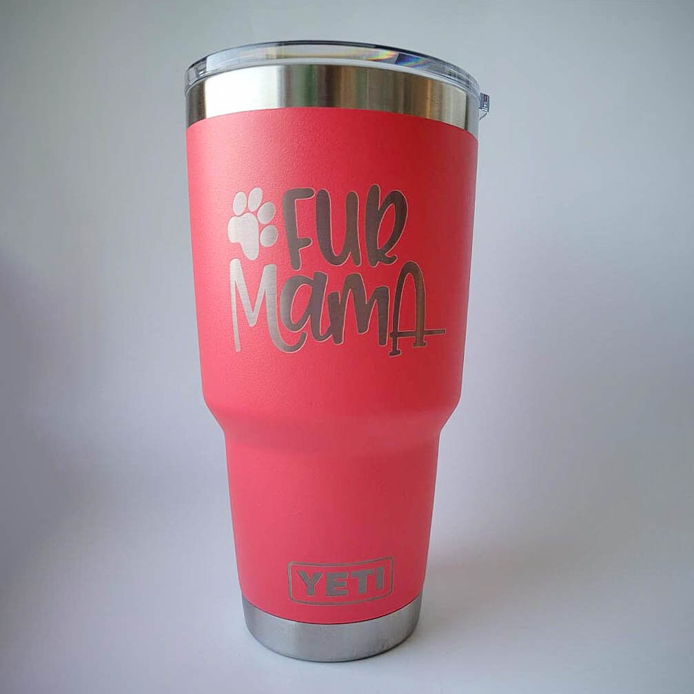 Fur Mama Engraved YETI Rambler Tumbler Rescue Mama Fur - Etsy