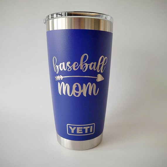 Laser Engraved Authentic YETI Rambler - BASEBALL/SOFTBALL COACH