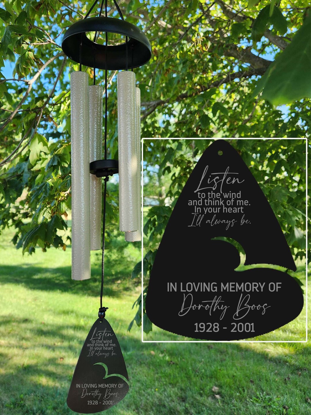 Memorial Wind Chime | Sympathy | Bereavement Gift | Thoughtful Grief ...