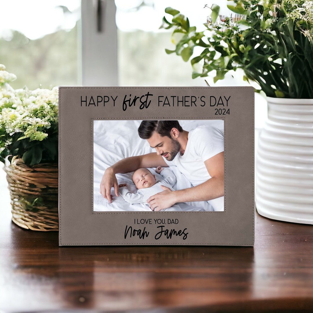 First Father's Day Picture Frame | Personalized Photo Frame | Father's ...