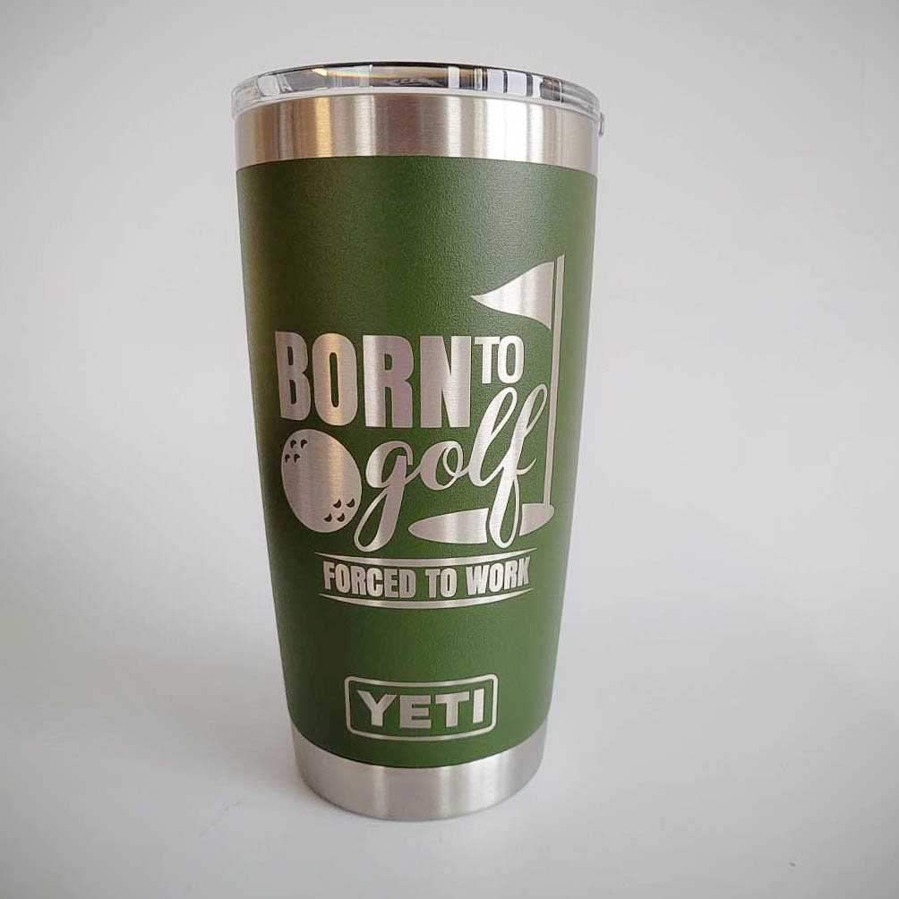 Born to Golf Engraved YETI Rambler Tumbler Engraved Travel | Etsy