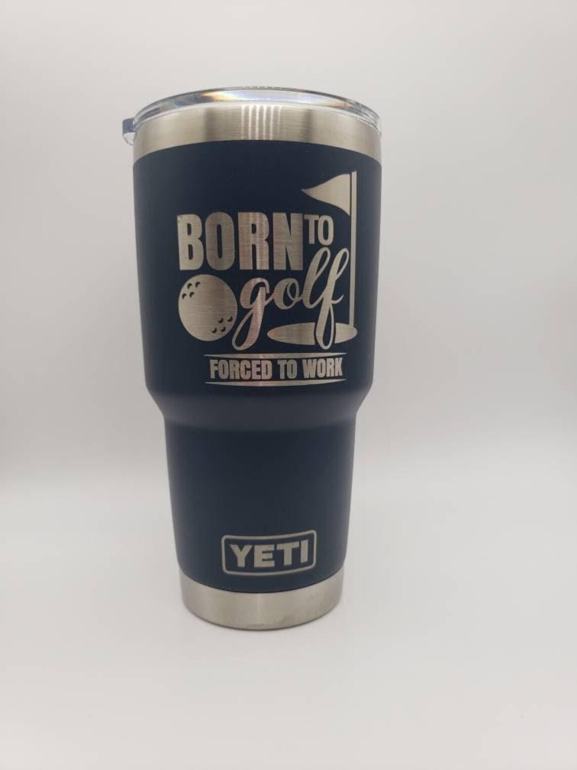 Born to Golf Engraved YETI Rambler Tumbler | Engraved Travel Mug ...