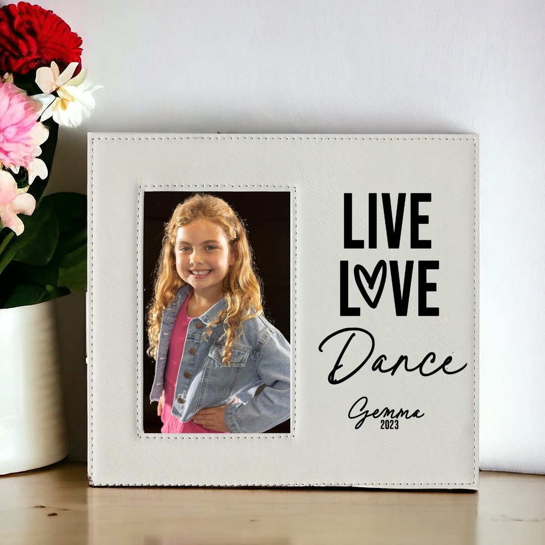 Live Love Dance Custom Engraved Picture Frame | Personalized Dance ...
