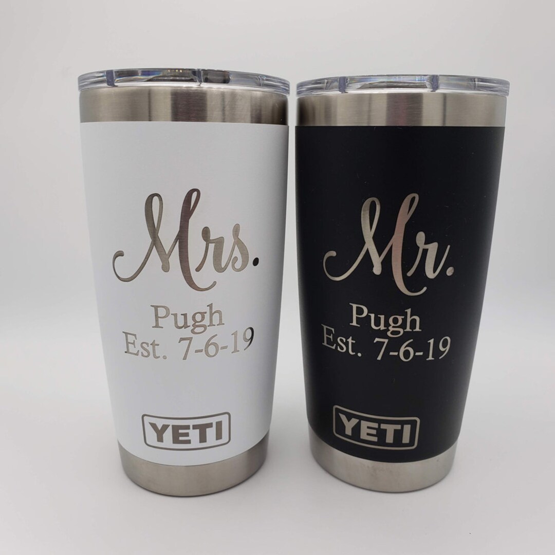 Mr. and Mrs. YETI Engraved Tumbler Engraved Tumbler - Etsy