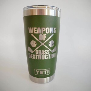 Golfing Engraved YETI Rambler Tumbler Engraved Travel Mug Golfer Gift ...
