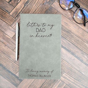Dad Memorial Grief Journal | Letters to My Dad in Heaven | Dad Sympathy ...