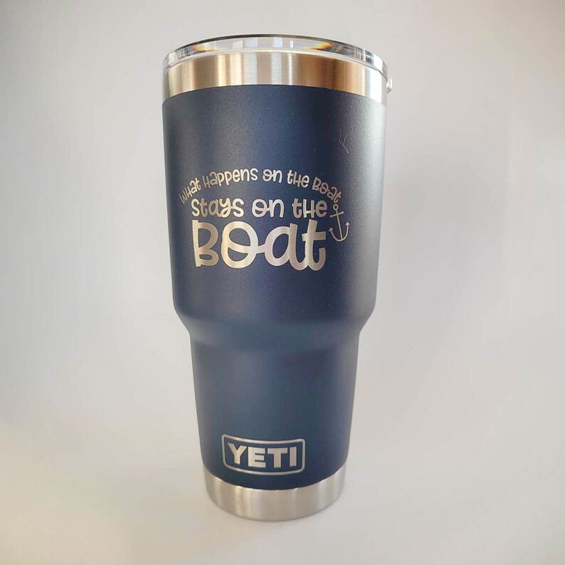 What Happens on the Boat Stays on the Boat Engraved YETI - Etsy