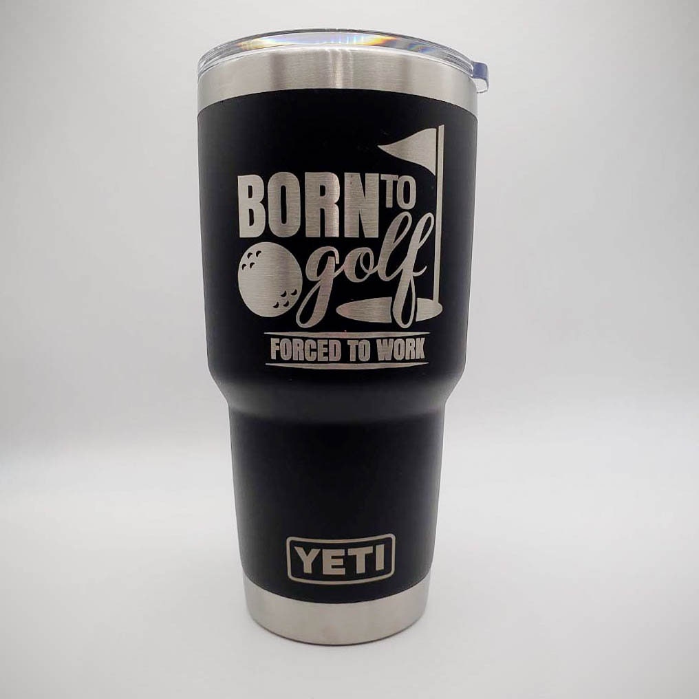 Born to Golf Engraved YETI Rambler Tumbler Engraved Travel | Etsy