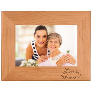 Handwriting Custom Engraved Picture Frame Personalized Photo Frame ...