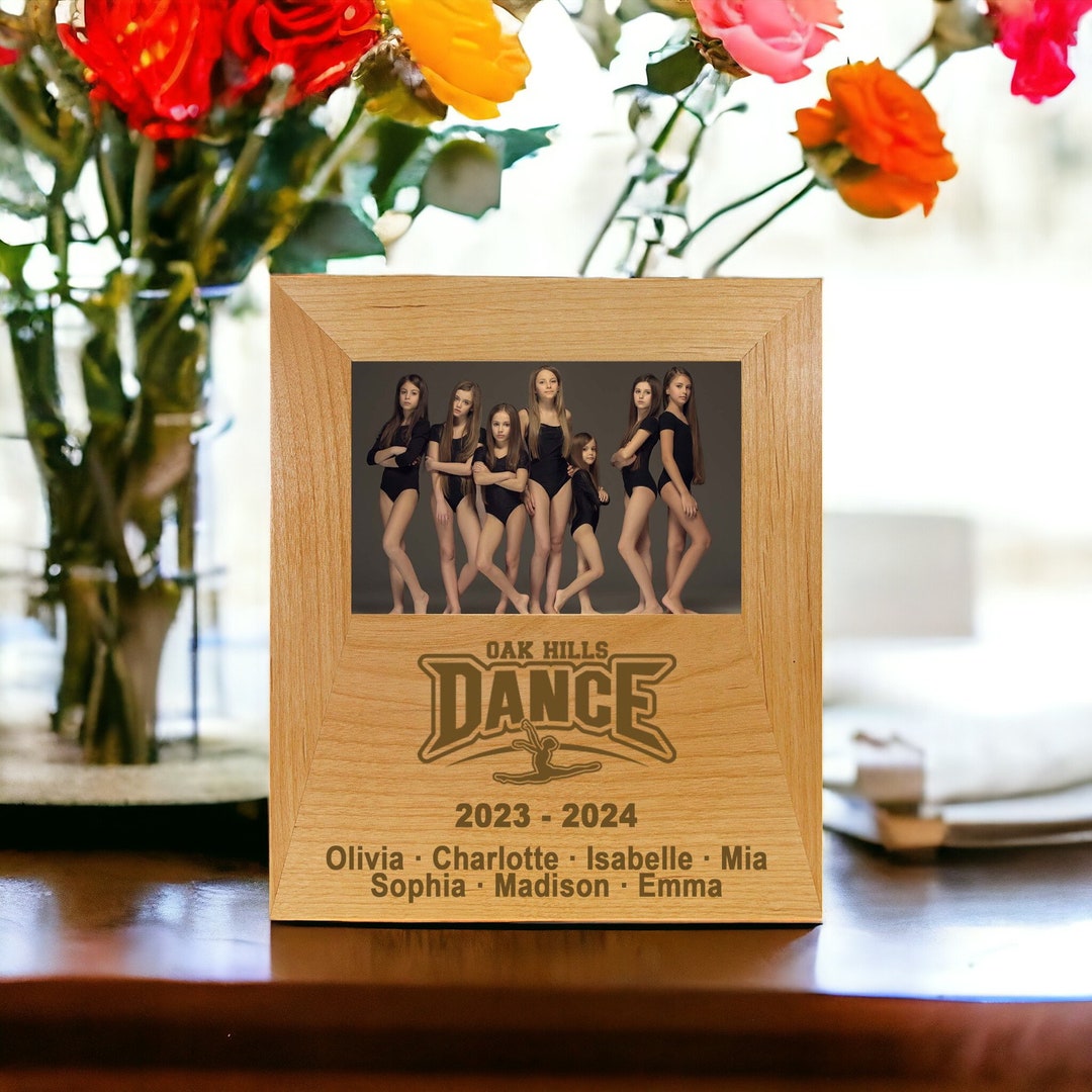 Dance Team Custom Engraved Picture Frame| Personalized Dance Photo ...