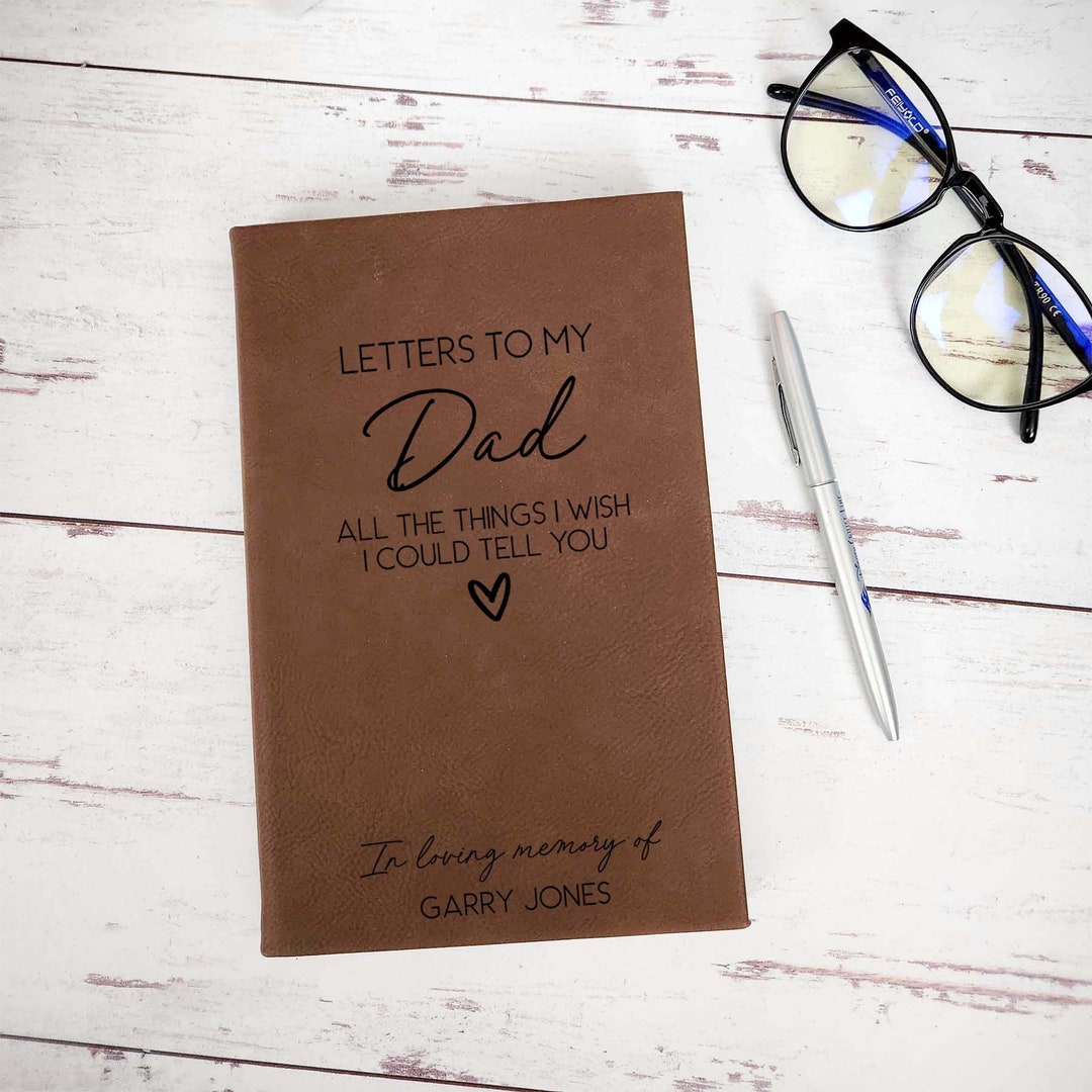 Loss of Dad Personalized Engraved Grief Journal | Letters to My Dad in ...