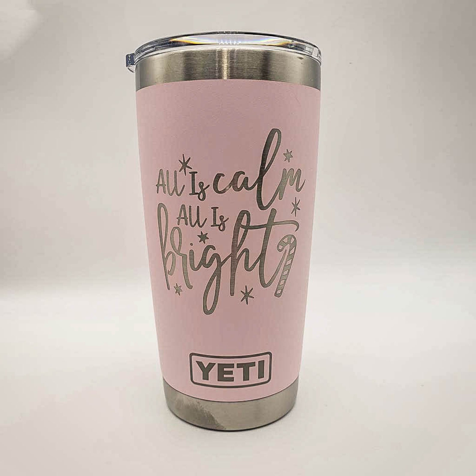 All is Calm All is Bright Laser Engraved Christmas YETI - Etsy