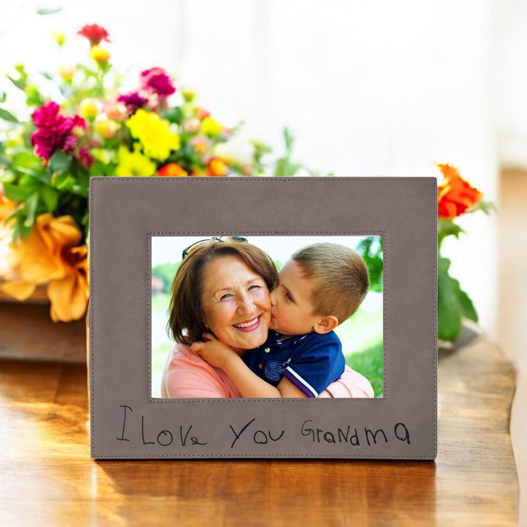 Handwriting Custom Engraved Picture Frame | Personalized Photo Frame ...