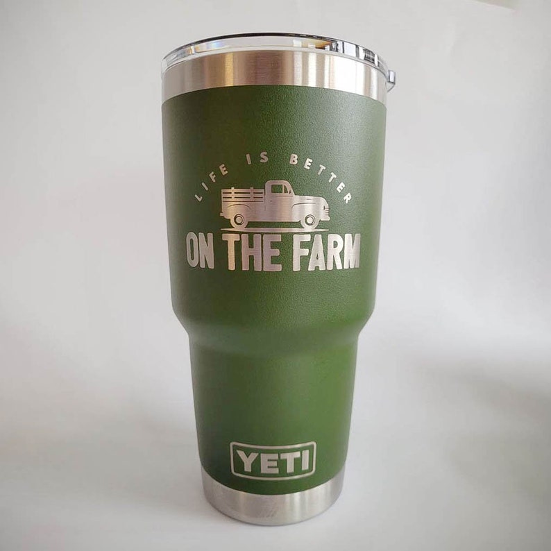 Life is Better on the Farm Engraved Farm Living YETI Rambler | Etsy