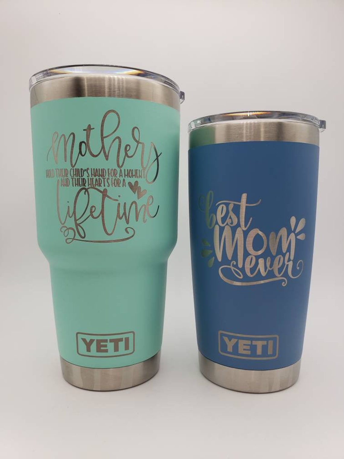 Best Mom Ever Laser Engraved Yeti Rambler Tumbler Etsy