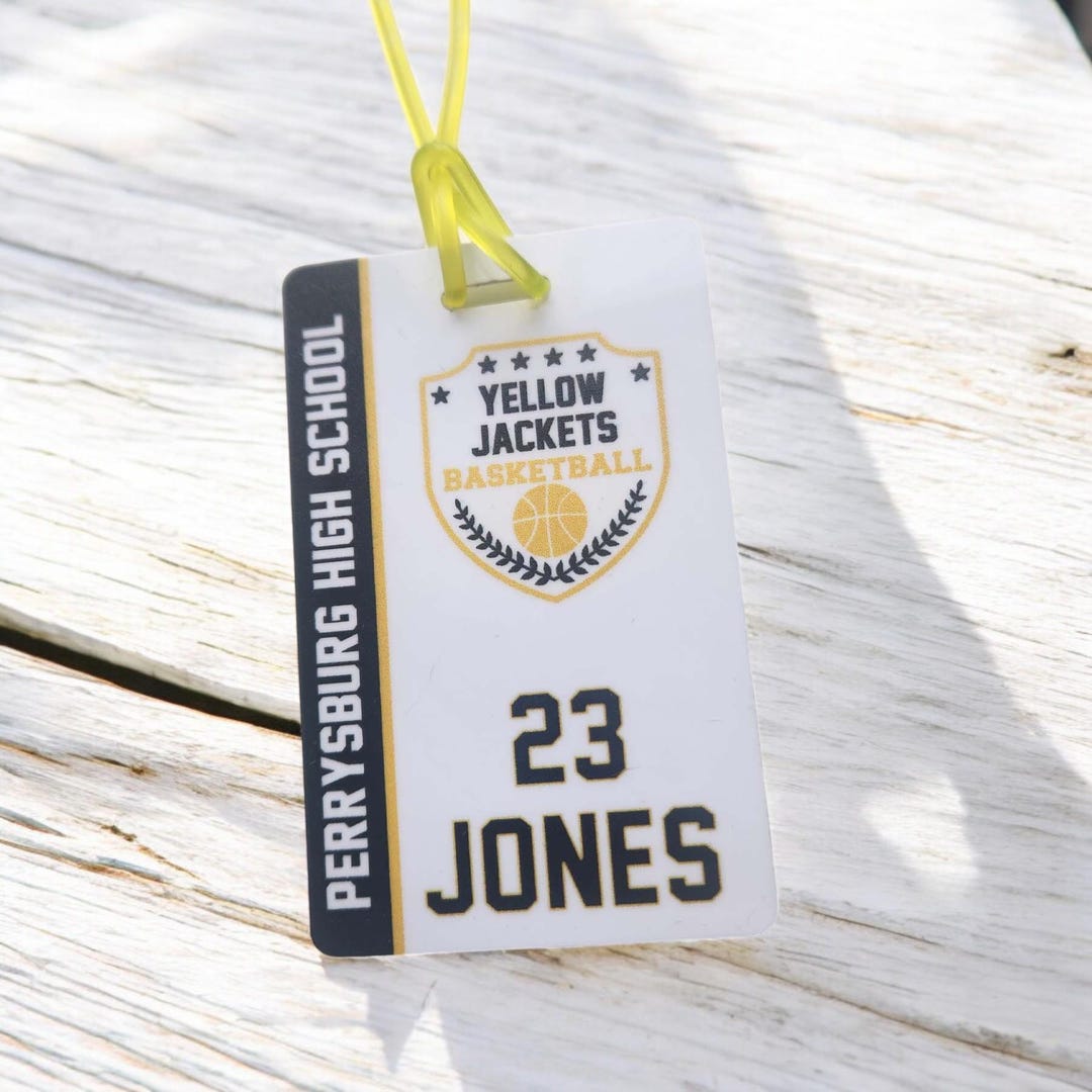 Personalized Basketball Team Sports Bag Tags | Equipment Bag Tag ...