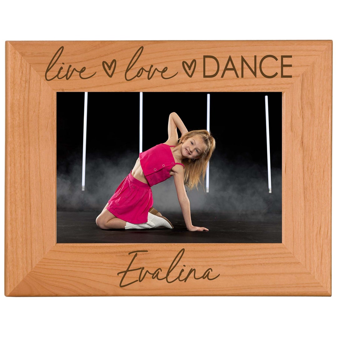Live Love Dance Custom Engraved Picture Frame Personalized Dance Photo ...