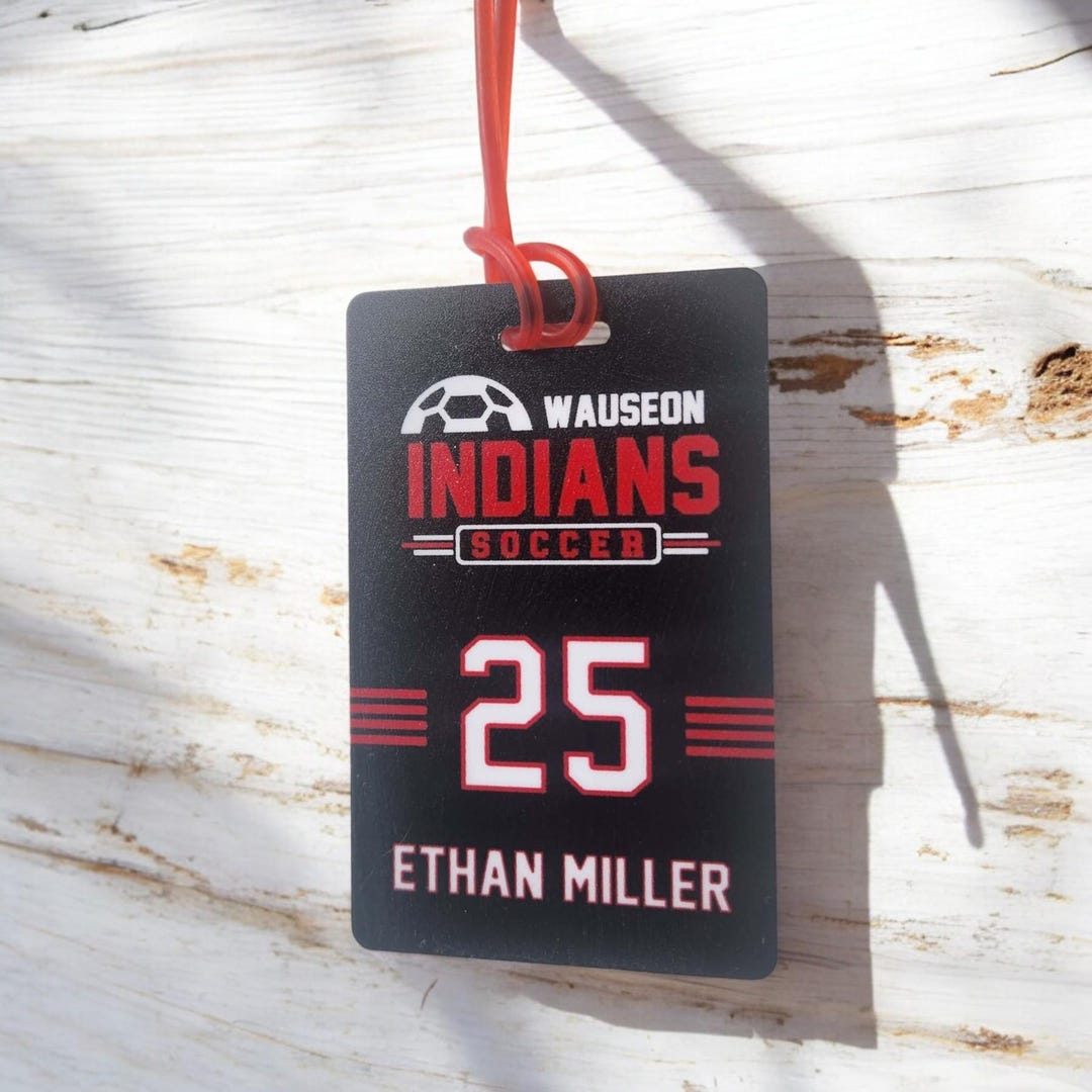 Personalized Soccer Team Sports Bag Tags | Equipment Bag Tag | Soccer ...