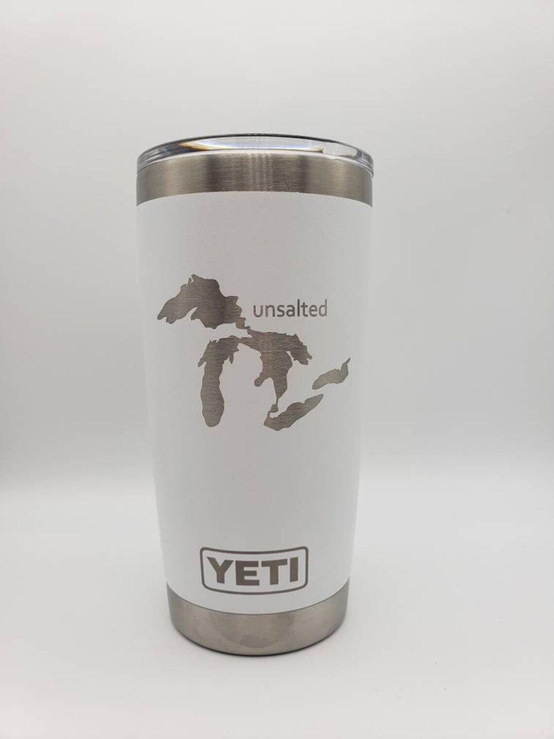 Michigan Great Lakes Unsalted Engraved YETI Rambler Tumbler - Etsy