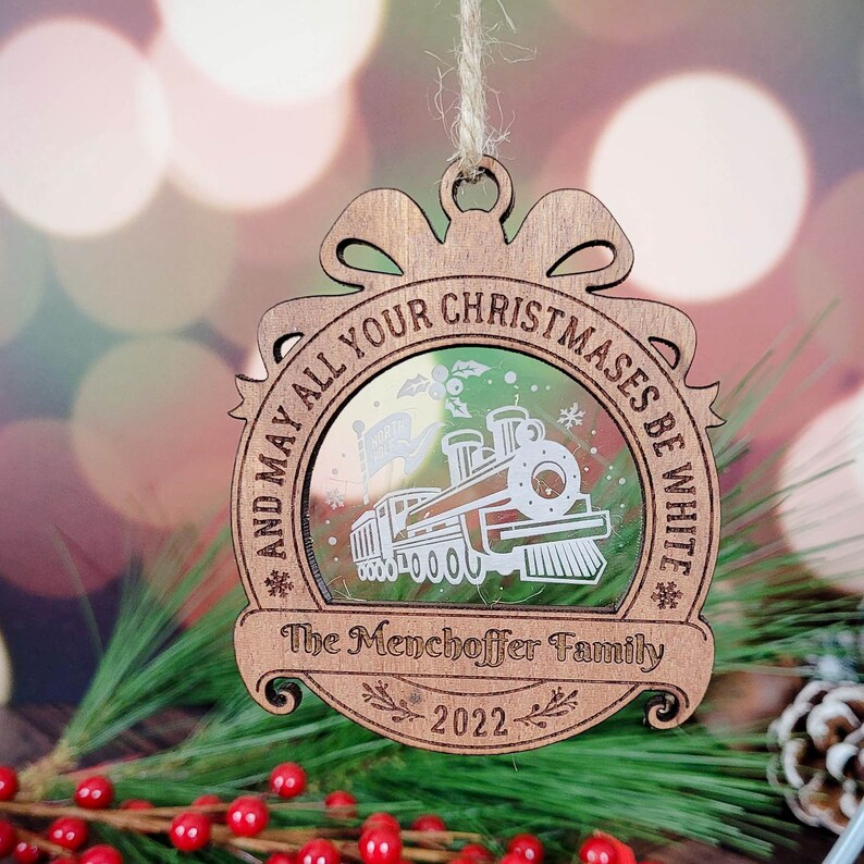 Personalized Engraved Christmas Ornament | Snowman Snowflake Santa ...