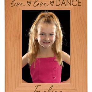 Live Love Dance Custom Engraved Picture Frame | Personalized Dance ...