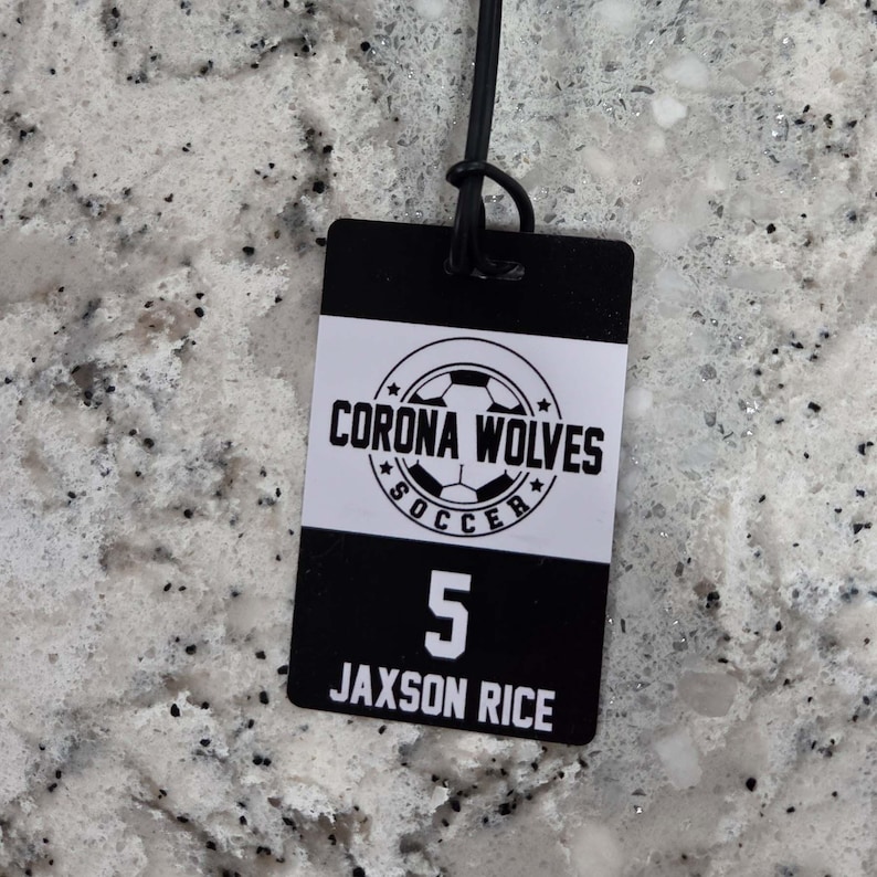 Personalized Soccer Team Sports Bag Tags | Equipment Bag Tag | Soccer ...