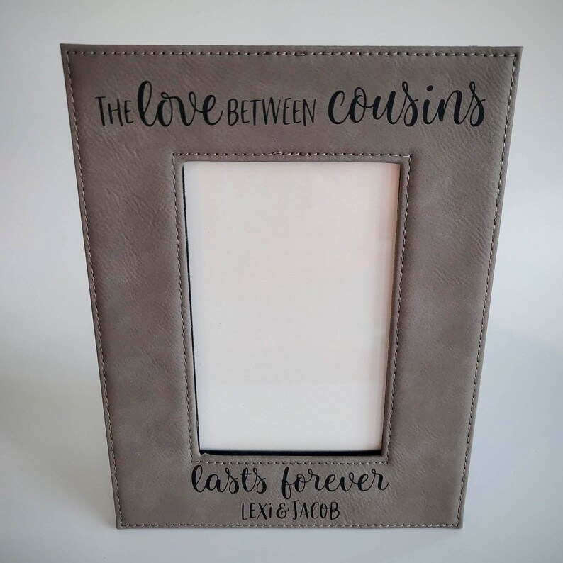Personalized Cousins Engraved Picture Frame the Love Between | Etsy