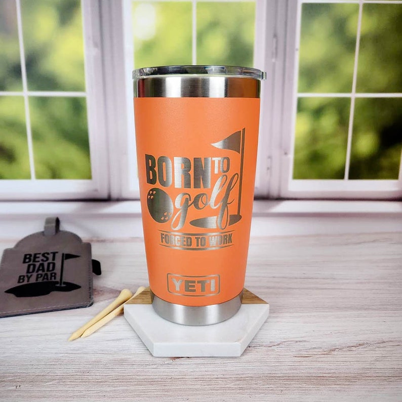 Born to Golf Engraved YETI Rambler Tumbler Engraved Travel - Etsy