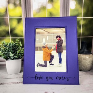 Love You More Engraved Picture Frame | Personalized Photo Frame ...