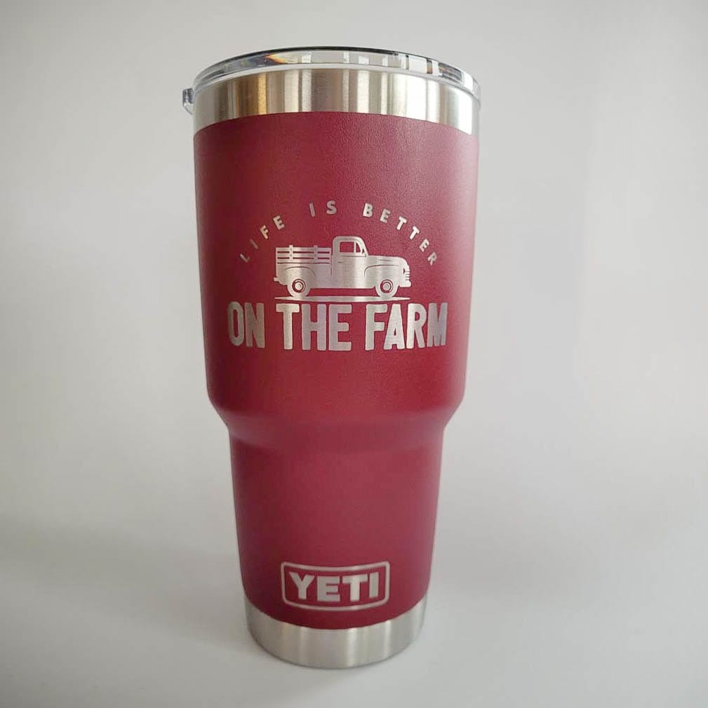 Life is Better on the Farm Engraved Farm Living YETI Rambler | Etsy