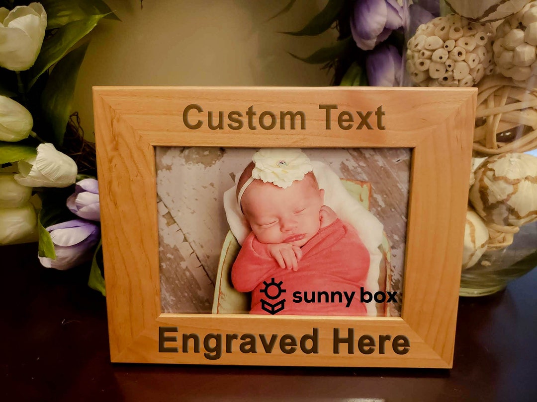 Custom Engraved Picture Frame | Personalized Photo Frame | Wedding Gift ...