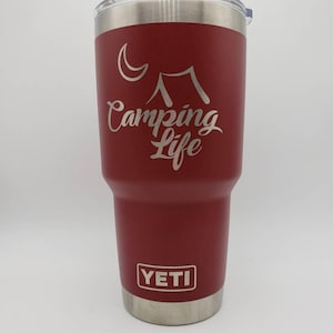 Camping Engraved YETI Rambler Tumbler Engraved Travel Mug Best Days ...