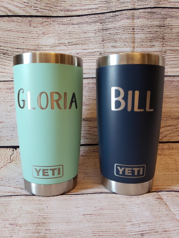 Personalized Engraved Yeti 20 Oz Rambler Tumbler Engraved Etsy