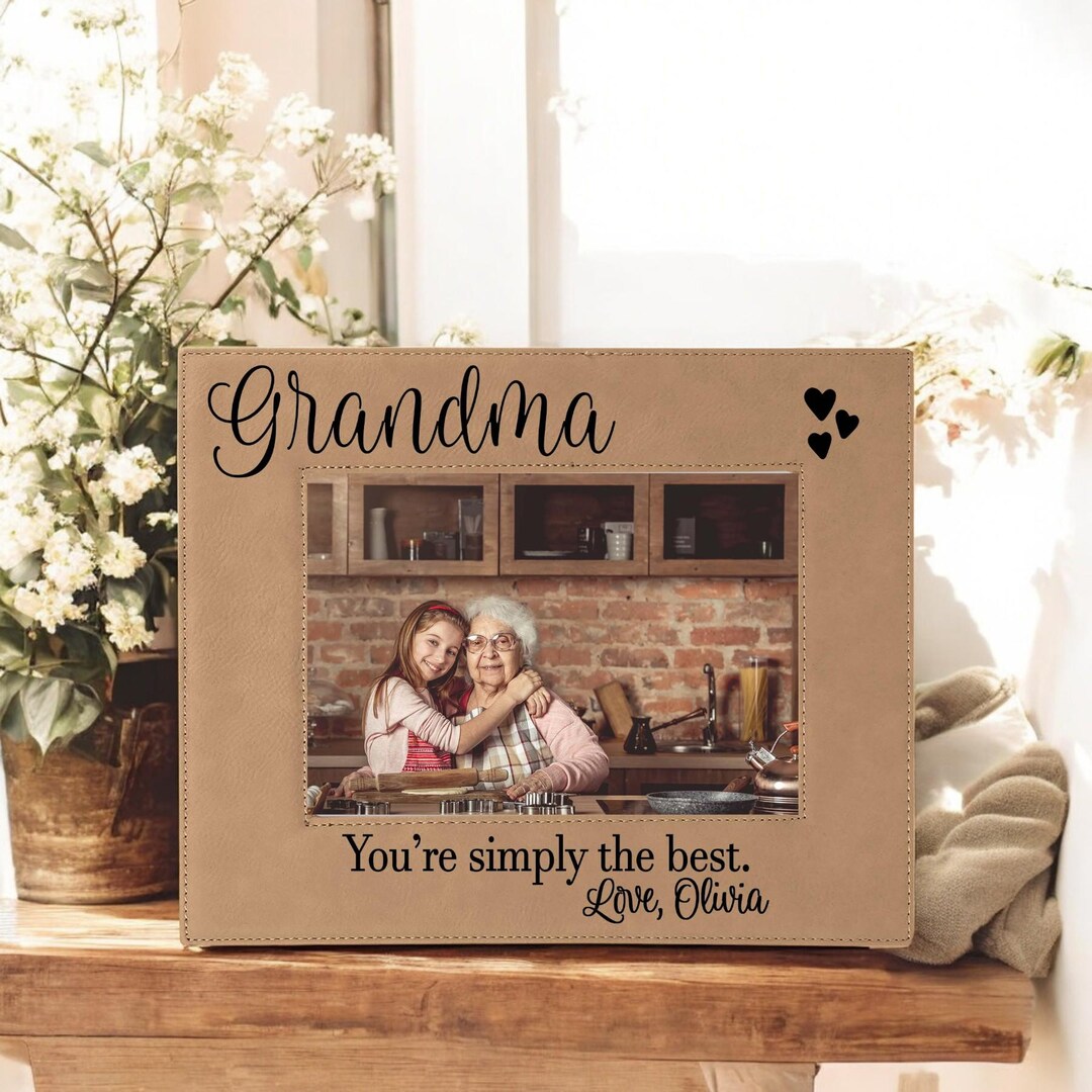 Grandma Engraved Picture Frame | Personalized Photo Frame | Mother's ...