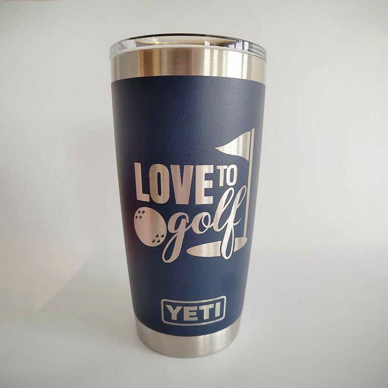 Love to Golf Engraved YETI Rambler Tumbler Engraved Travel - Etsy
