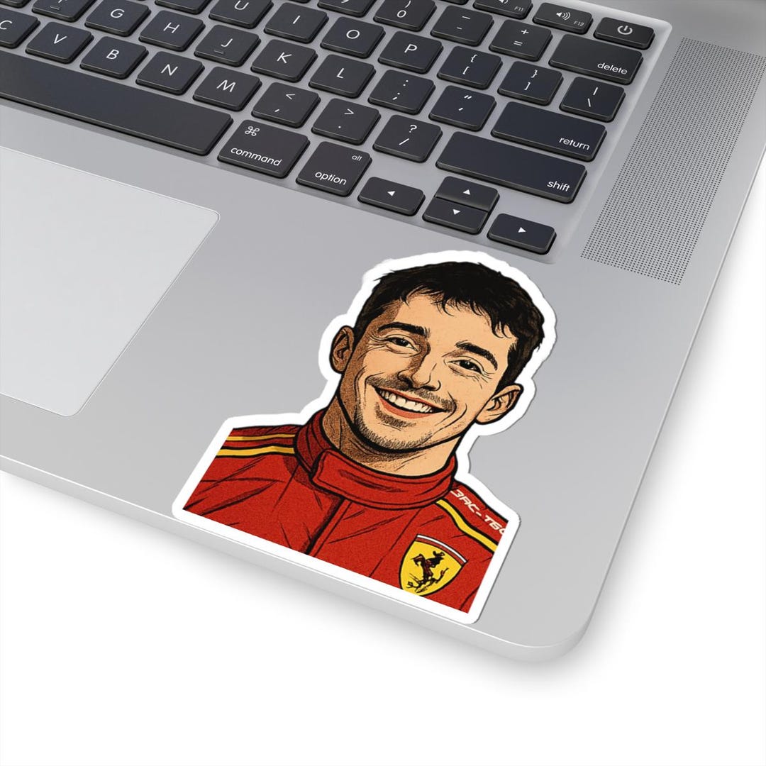 F1 Charles Leclerc Sticker | Kiss-cut Sticker | Available in 4 Sizes - Etsy