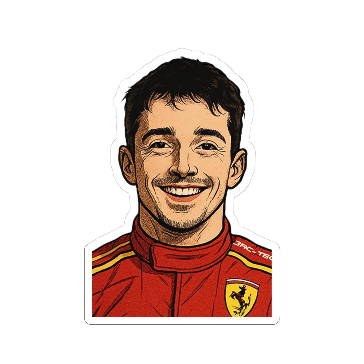 F1 Charles Leclerc Sticker | Kiss-cut Sticker | Available in 4 Sizes - Etsy