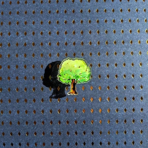 Tree Enamel Pin - Etsy