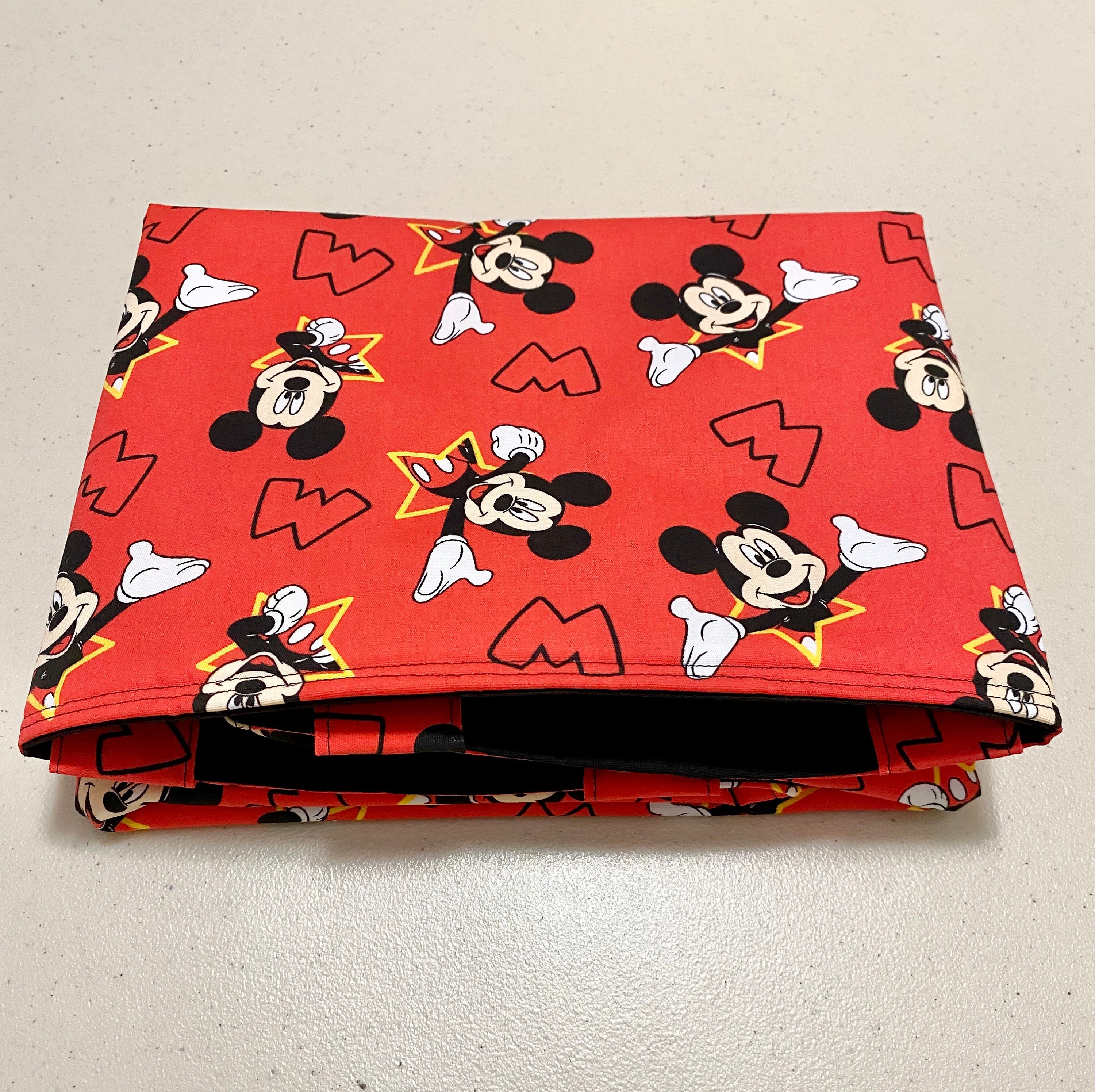 Disney Mickey Mouse Red, Fabric Bin, Fabric Organizer, Fabric Basket ...