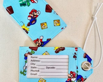 Super Mario Luggage Tag - Etsy